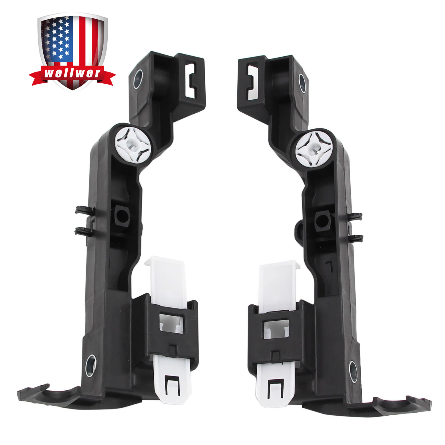 LH & RH Headlight Lamp Mounting Brackets for 2009-2019 Dodge Ram 1500 ...